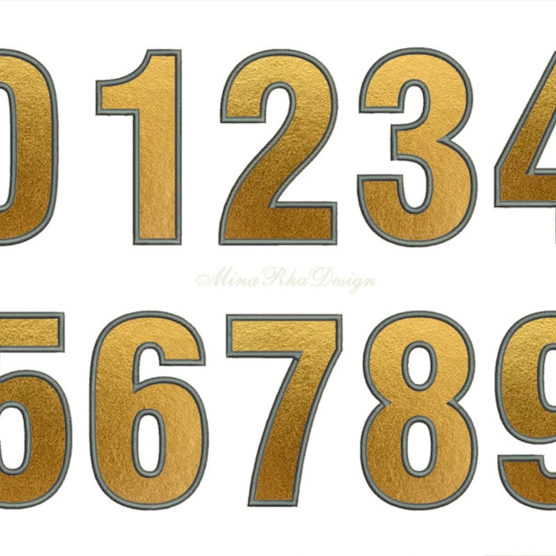 Embroidery Numbers - Etsy