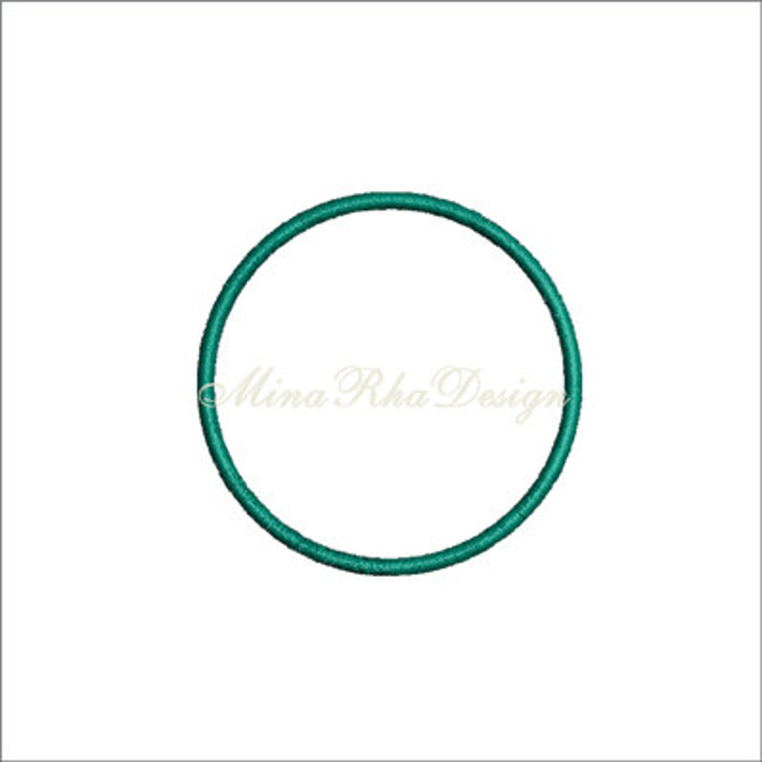 Circle Machine Embroidery Design Circle Applique Design Instant ...