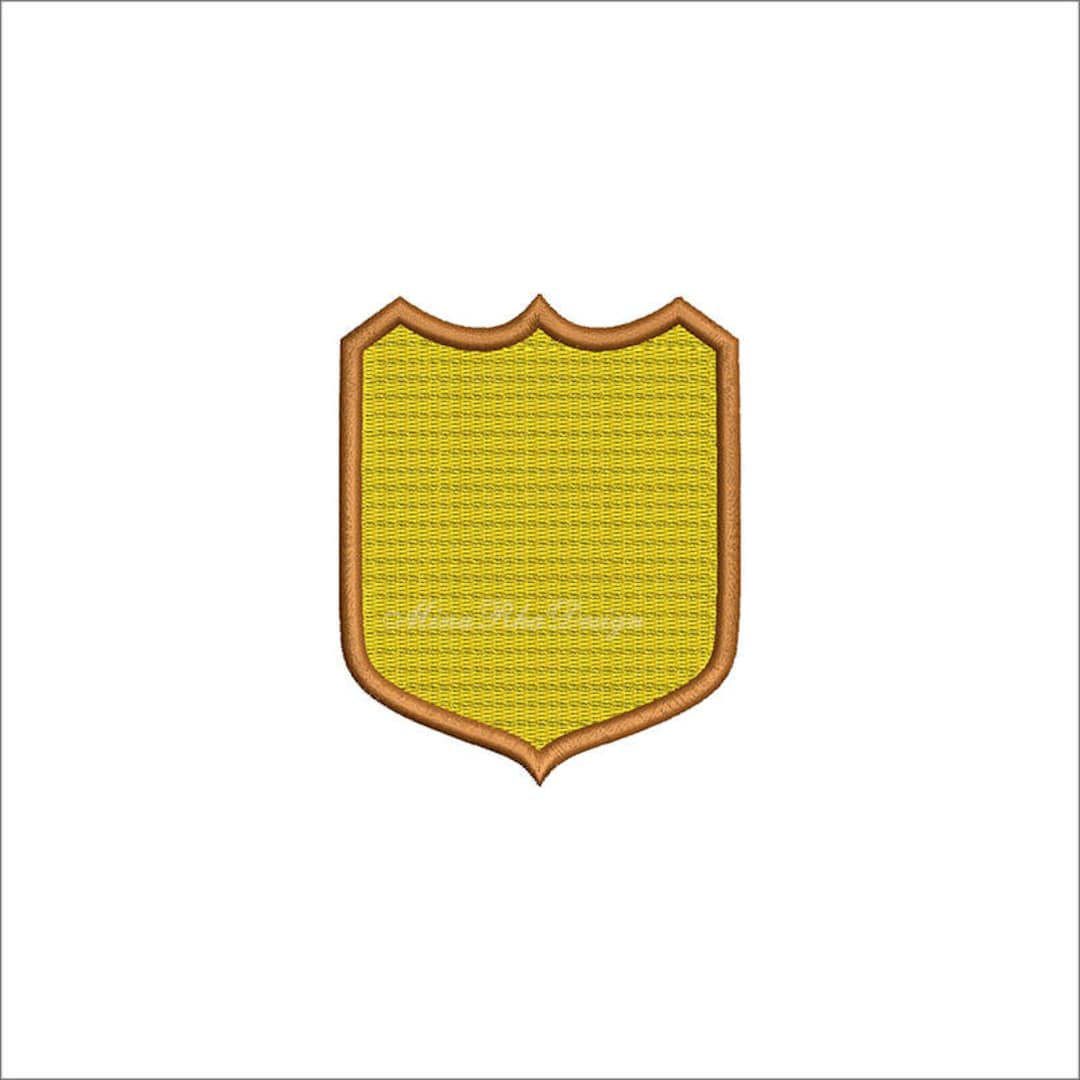 Badge Machine Embroidery Design Instant Download - Etsy