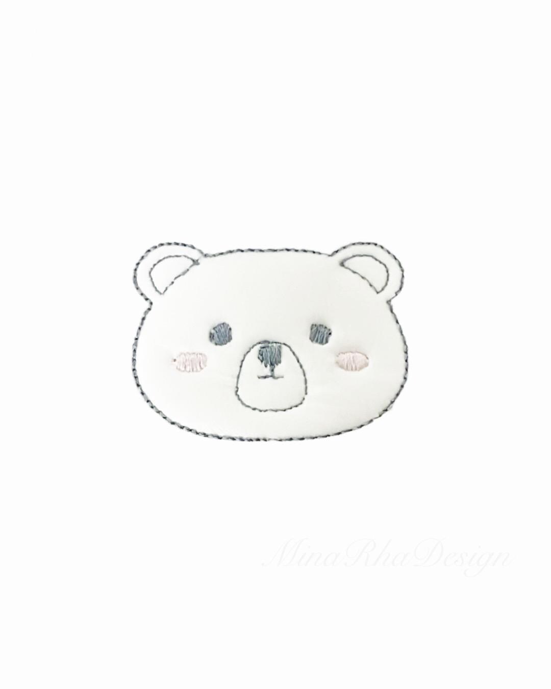 Blank Bear Face Embroidery Design - Etsy