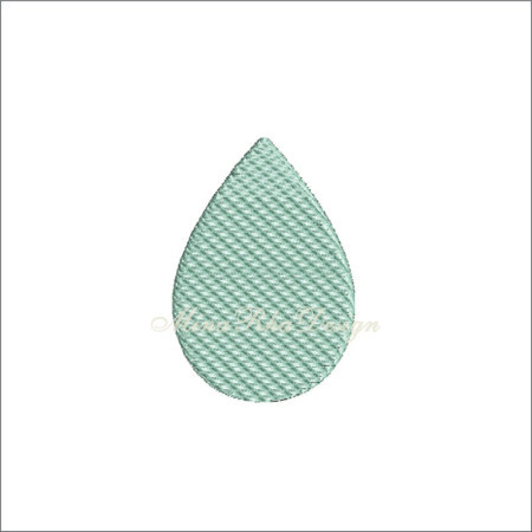 Rain Machine Embroidery Design Teardrop Pattern Instant Download - Etsy