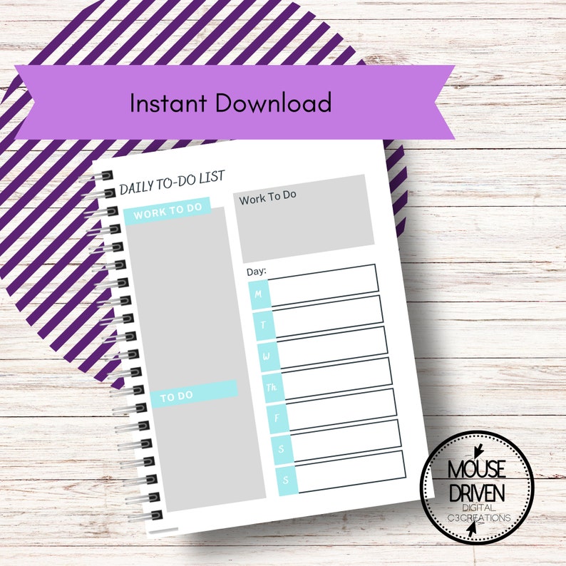 Simple Minimal Undated 12 Month/daily Planner - Etsy