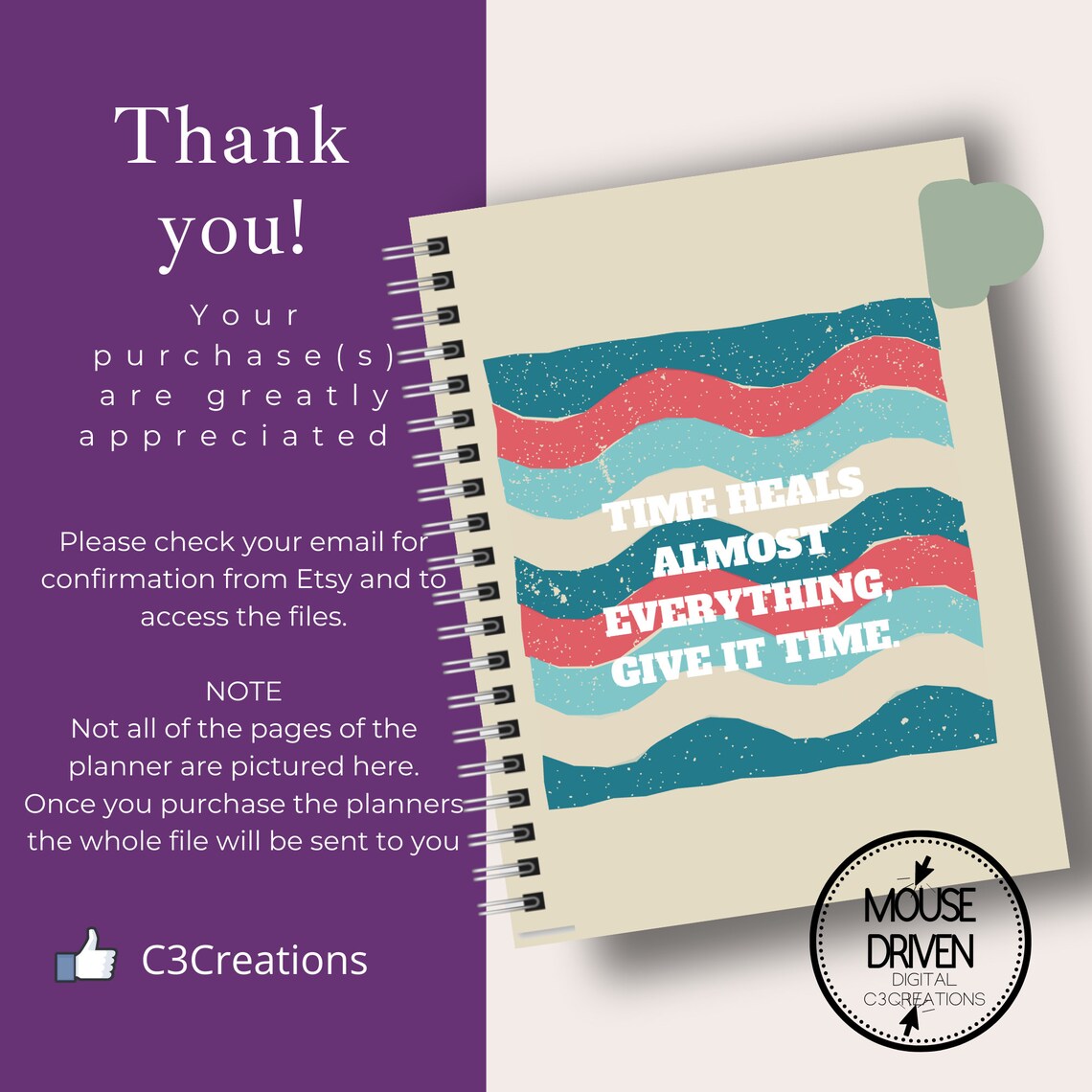 Binder Section Covers, Planner Cover Sections,add in Binder Covers - Etsy