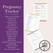 Digital Printable Pregnancy Tracker Planner Baby Bump Journal Plus ...