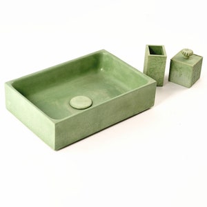 PLINT Rectangular Vanity Basin / Countertop Basin Green Color - Etsy