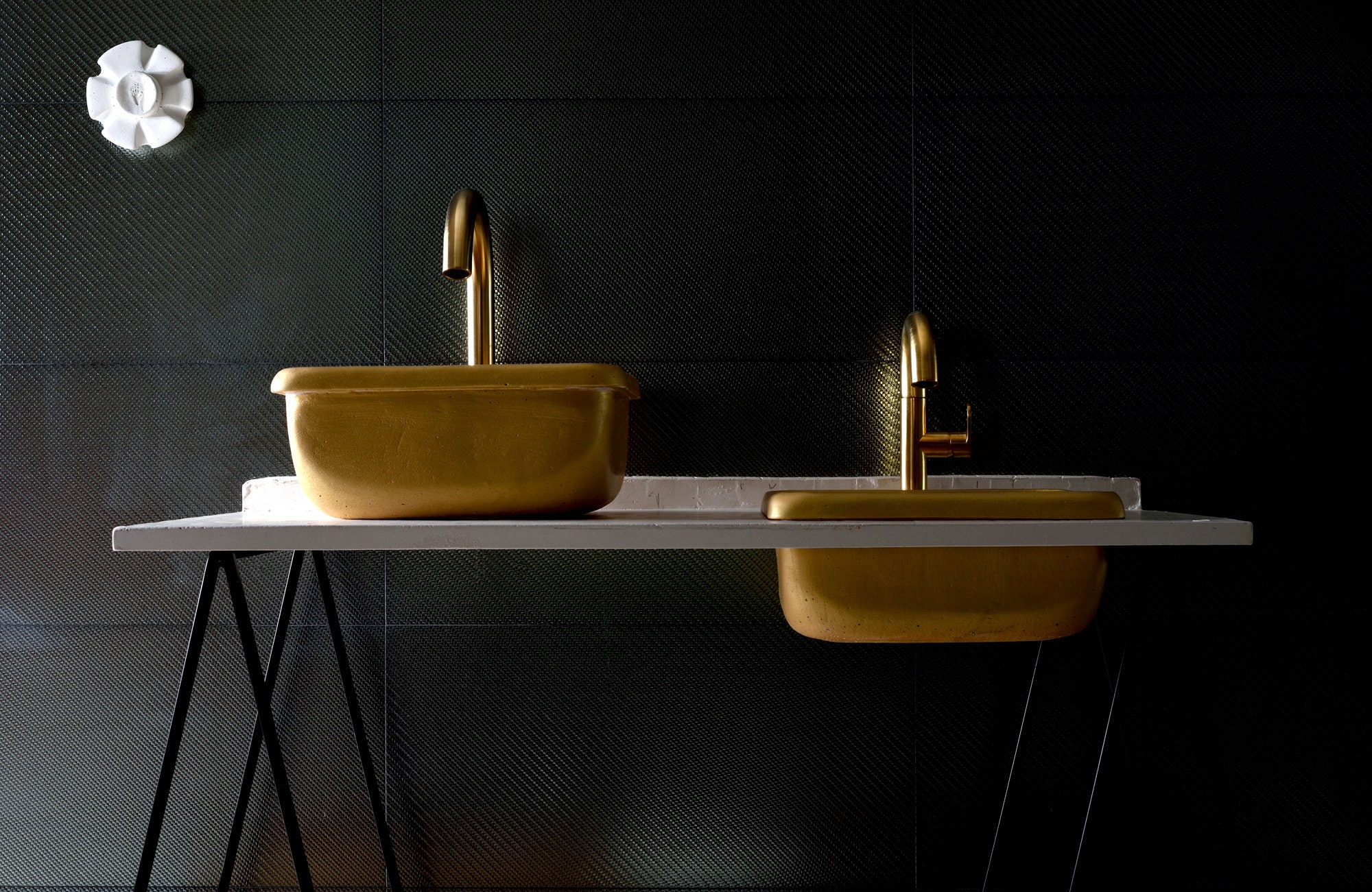 Gold Bathroom Sink , Gold Concrete Vessel - Etsy