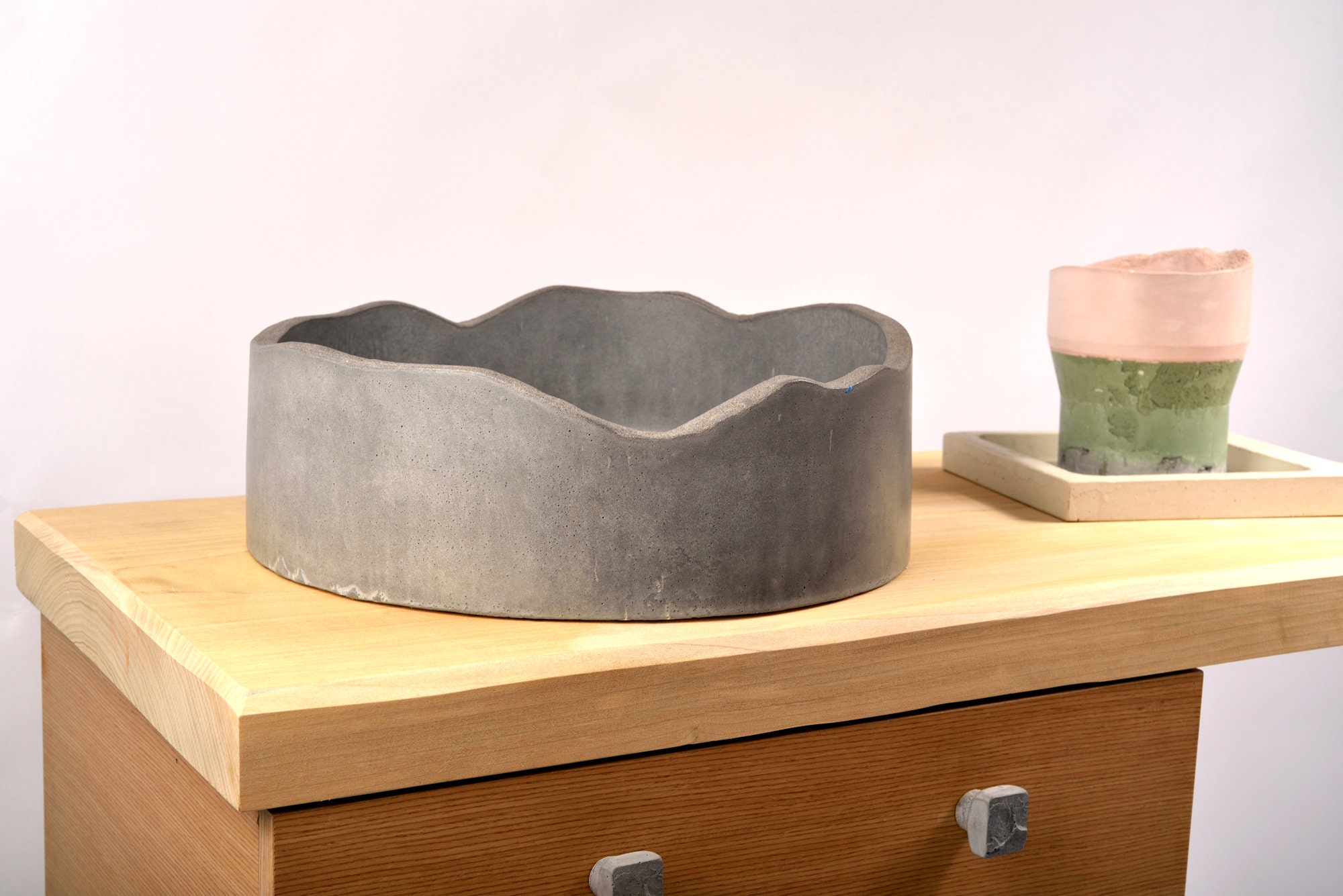 Moon Rock Concrete Sink Bathroom Vessel Bathroom Basin - Etsy