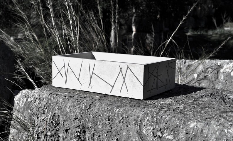 Concrete Sink Vessel / Geometrical Bathroom Washbasin - Etsy