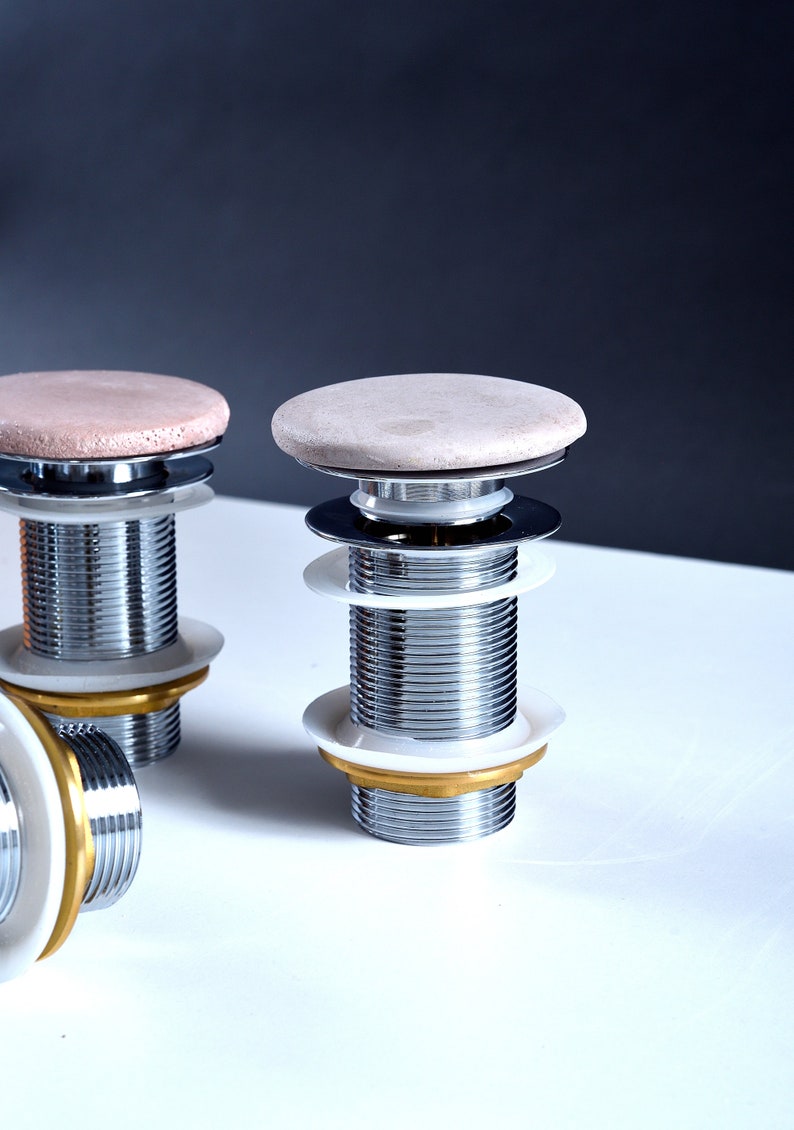 Colored Unslotted Sink Drain / Basin Waste Plug Drainer / Custom Color ...