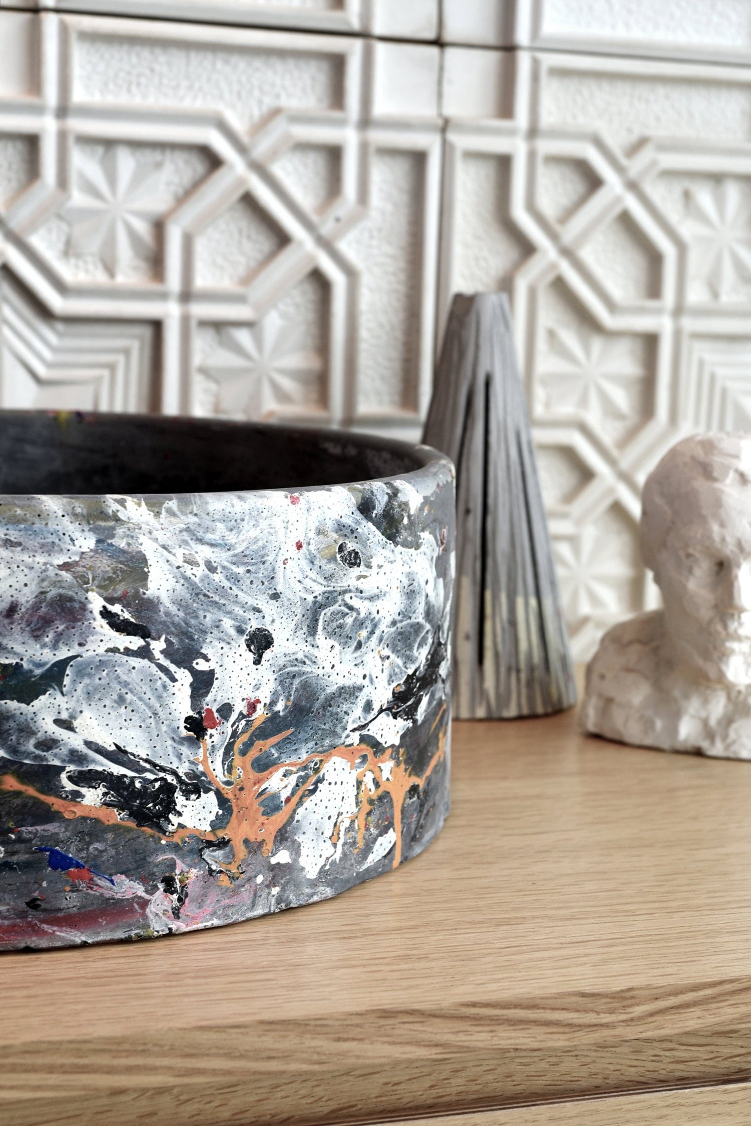 Art Graffiti Bathroom Sink / Concrete Bathroom Vessel - Etsy