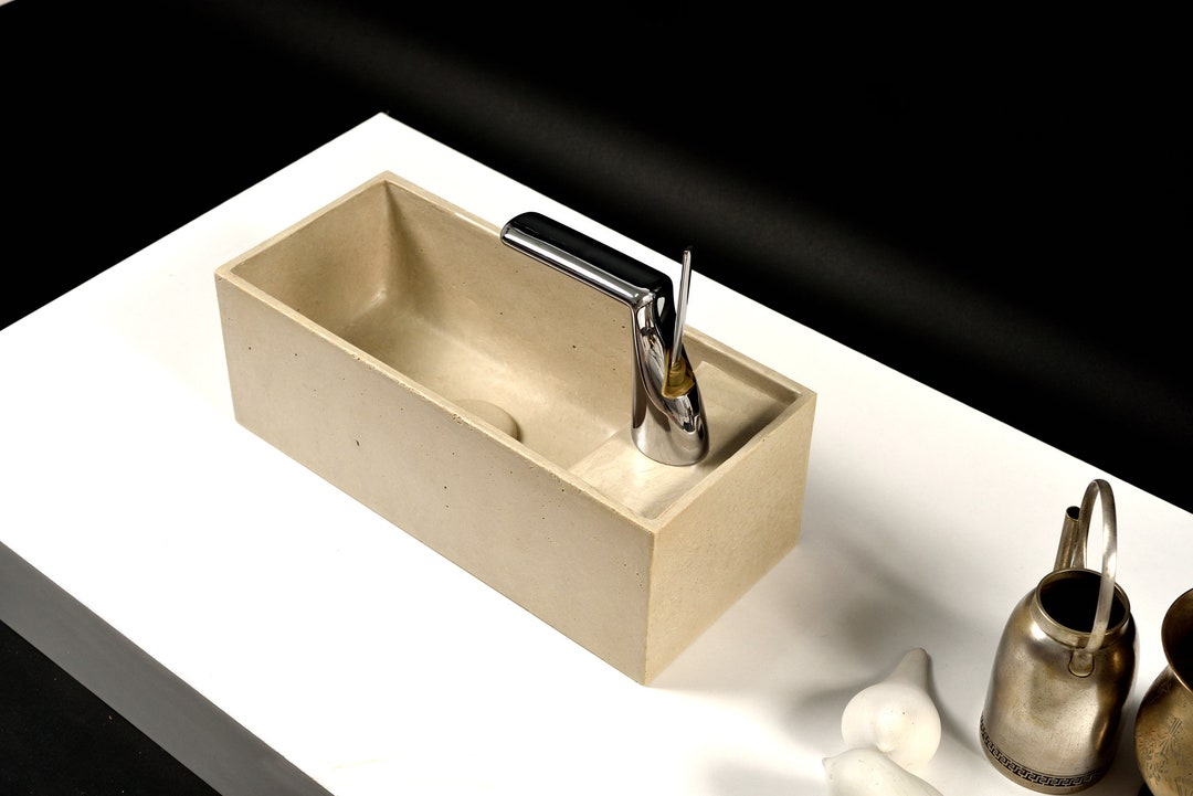 Tailor Made Bathroom Sink, Handcrafted Concrete Basin. - Etsy