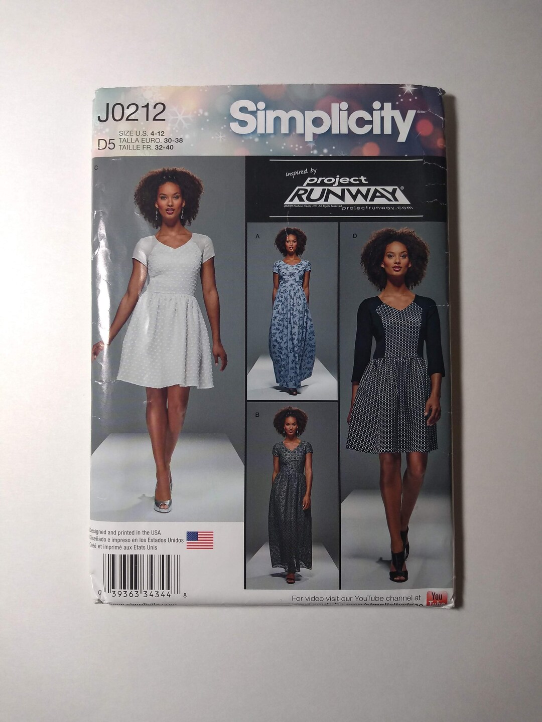 Simplicity Project Runway Dress Pattern - S8015/J0212 - Etsy