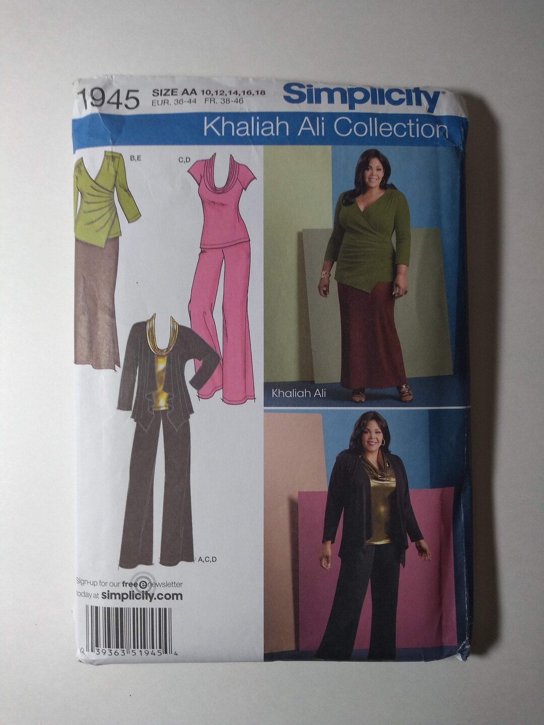 Simplicity Khaliah Ali Coordinates Pattern - S1945 - Etsy