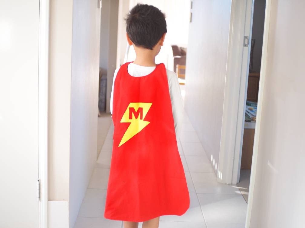 Customised Super Hero Cape With Letter - Etsy