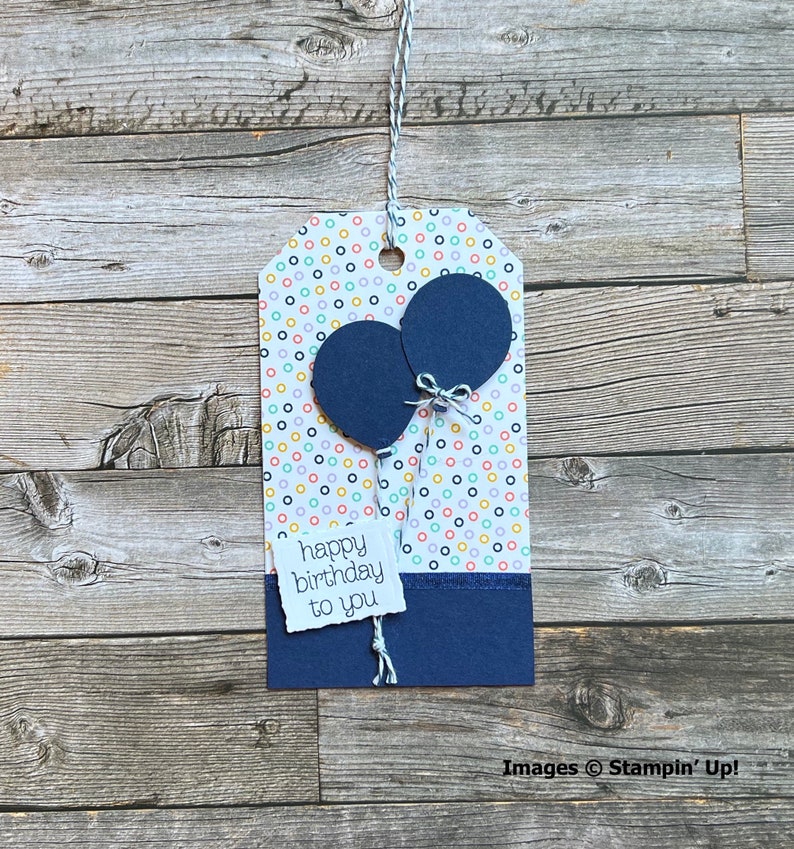 Handmade Gift Tags Set of 4 large Happy Birthday - Etsy