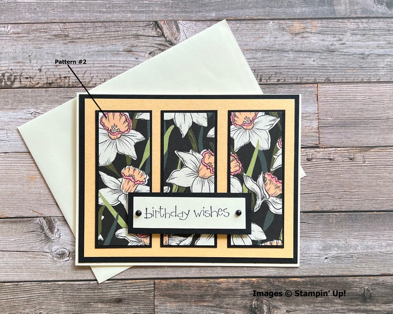 Handmade Daffodil Card: Customizable Sentiment, Floral Design - Etsy