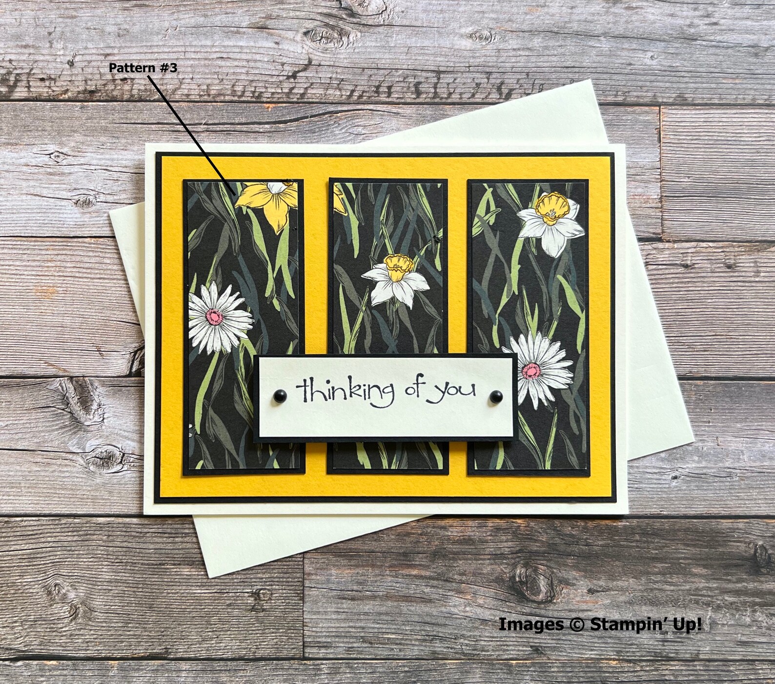 Handmade Daffodil Card: Customizable Sentiment, Floral Design - Etsy