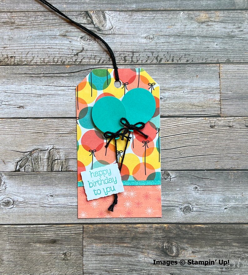 Handmade Gift Tags Set of 4 large Happy Birthday - Etsy