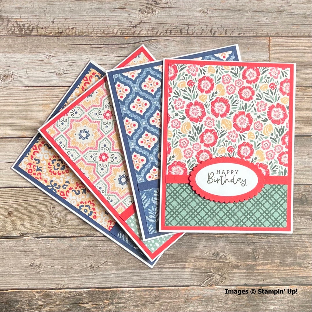 Card Making Kit-lovely in Linen Split Panel-4 Card Kit 1 Each of 4 ...