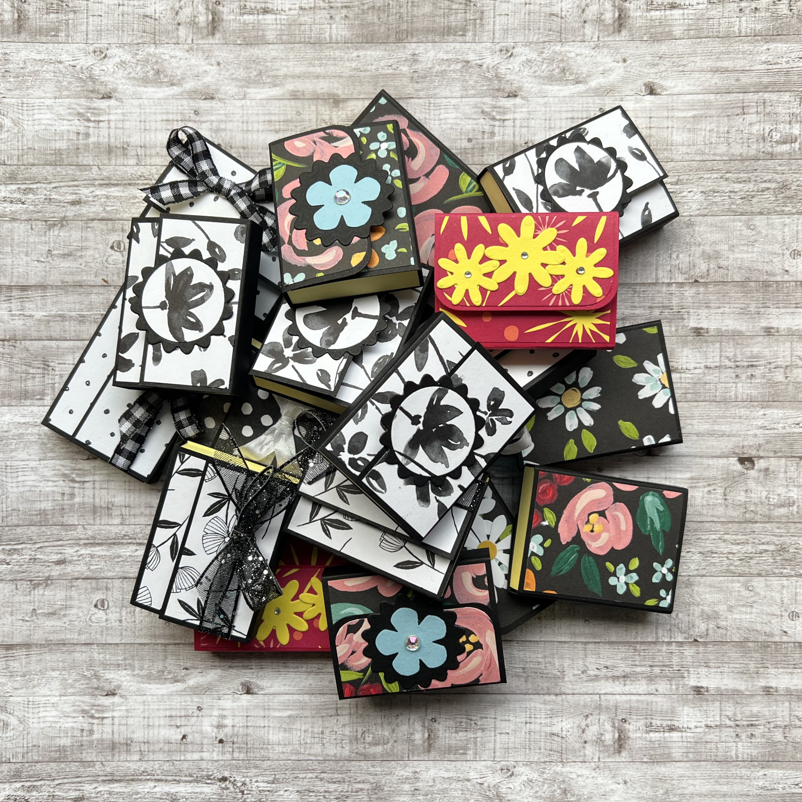 Mini Sticky Note Holder Set – Handmade Memo Pad, Office Gift (pack of 2 ...