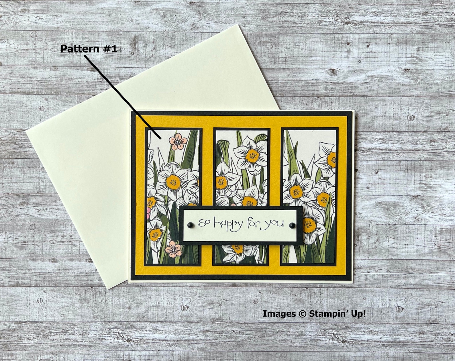 Handmade Daffodil Card: Customizable Sentiment, Floral Design - Etsy