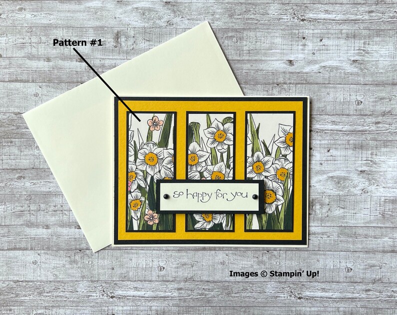 Handmade Daffodil Card: Customizable Sentiment, Floral Design - Etsy