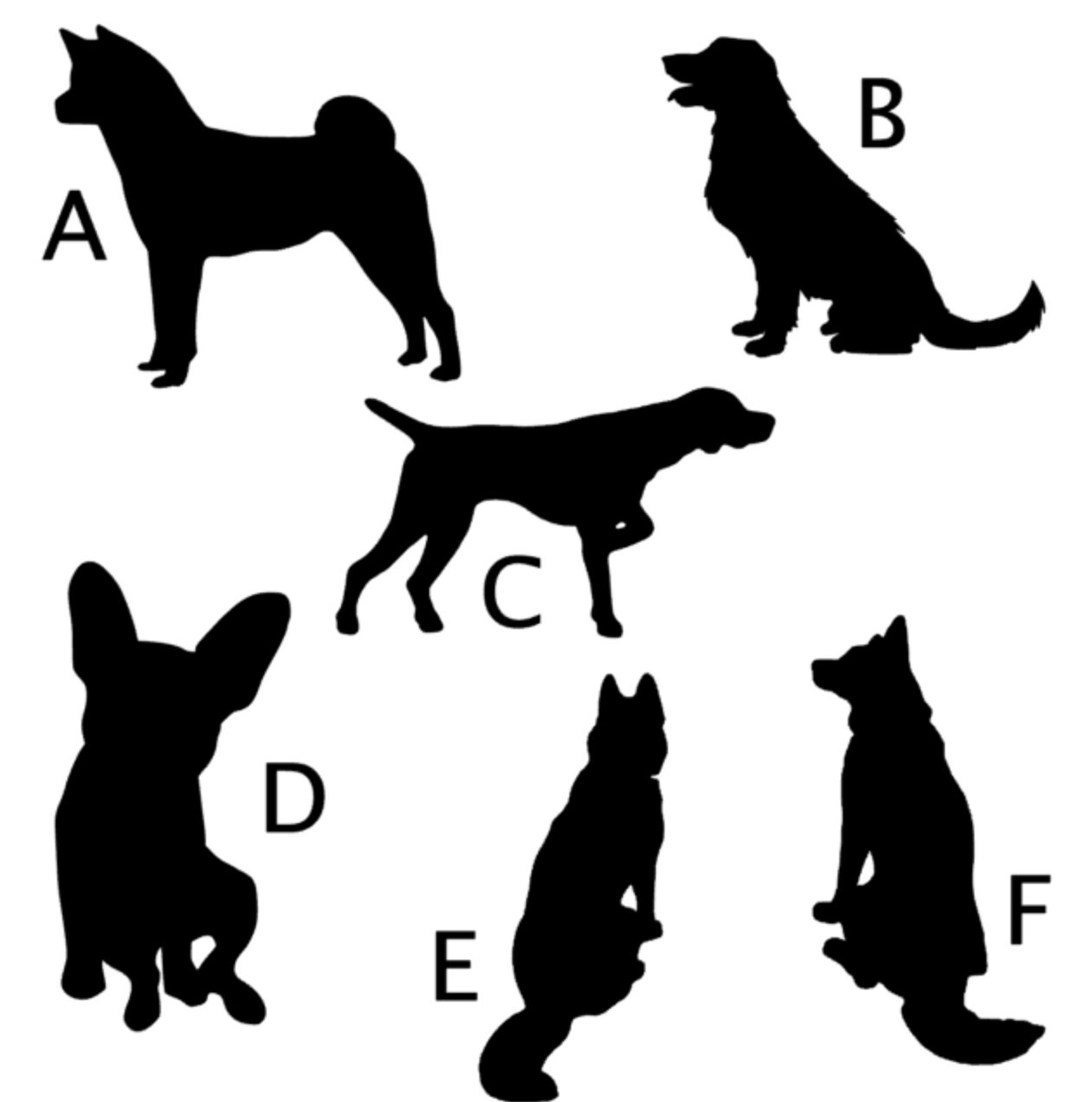 Customized Dog Decals for Car Windows Mugs Coffee Cup Water - Etsy UK