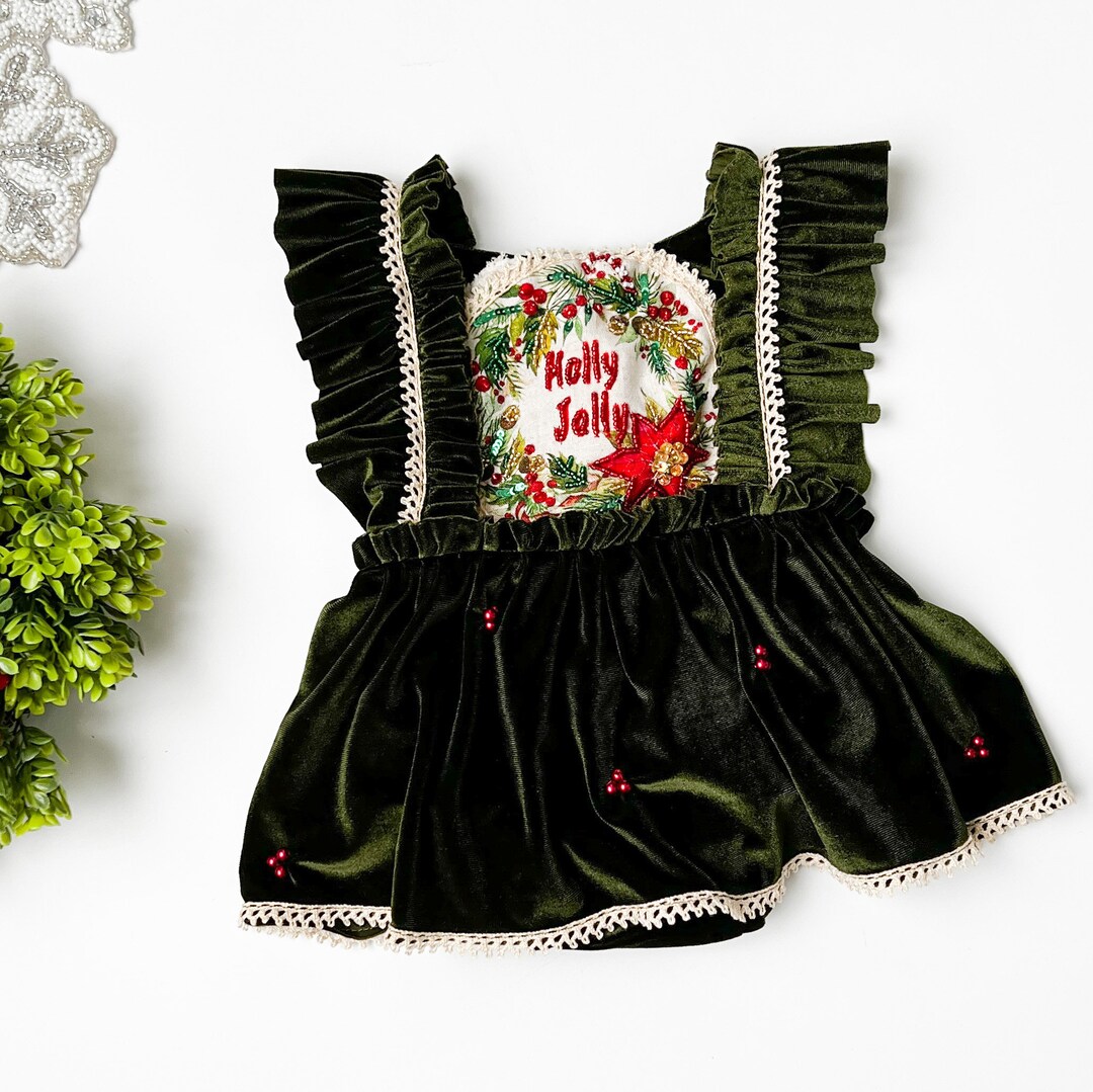 Holly Green Sitter Photo Prop Outfit Sitter Set Photography - Etsy