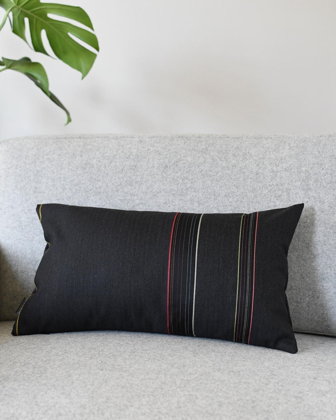 Maharam Herringbone Stripe by Paul Smith 465945–003 Graphite Pillow ...