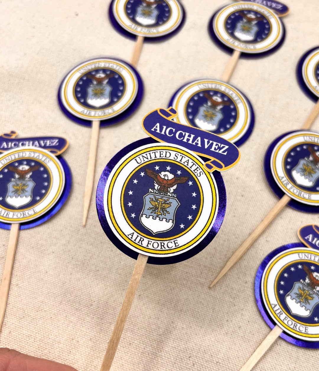 12 Personalized Option USAF US Airforce United States Airforce Military ...