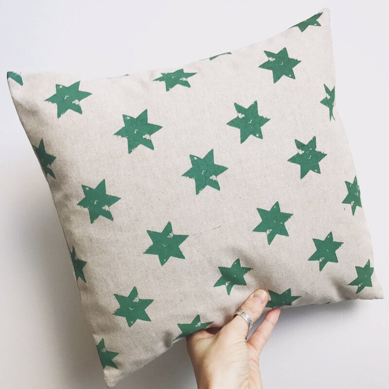 Screen Print Pillow - Etsy UK