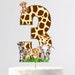 Printable Jungle 3rd Birthday Cake Topper Jungle Safari Party Jungle ...