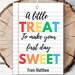 Printable Back to School Gift Tag Editable Sweet Treat Tag First Day ...