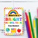 Printable Glow Stick Back to School Tag Editable Flashlight Gift Tag ...