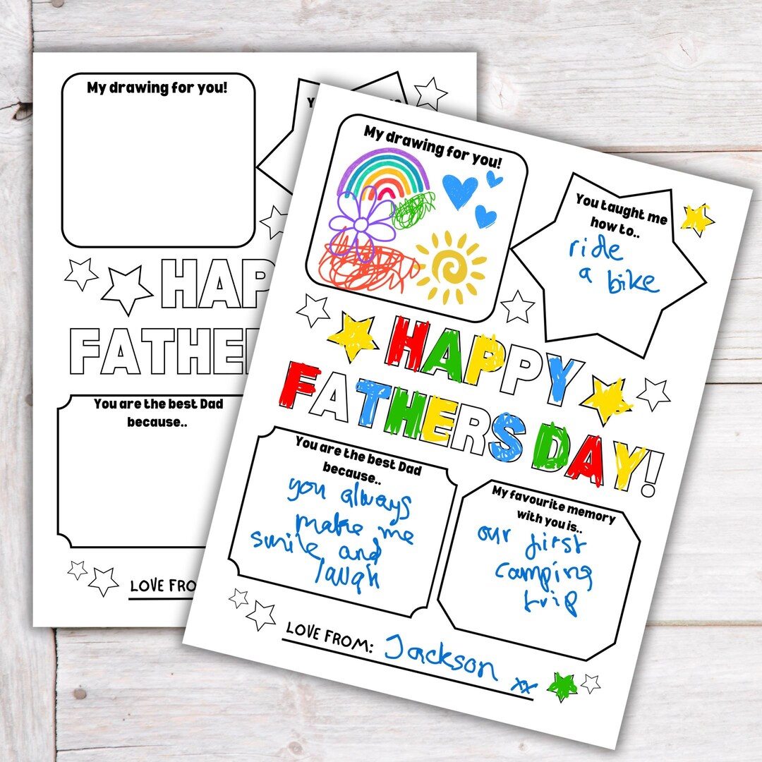 Printable Father’s Day Activity Page Father’s Day Gift Best Dad Gift ...
