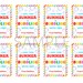 Printable End of School Year Tag Editable Colourful Glittery Bubbles ...