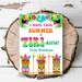 Printable Tiki End of School Year Tag Editable Hawaiian Glitter Tiki ...