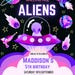 Printable Alien Birthday Invitation Girls Neon Alien Spaceship Editable ...