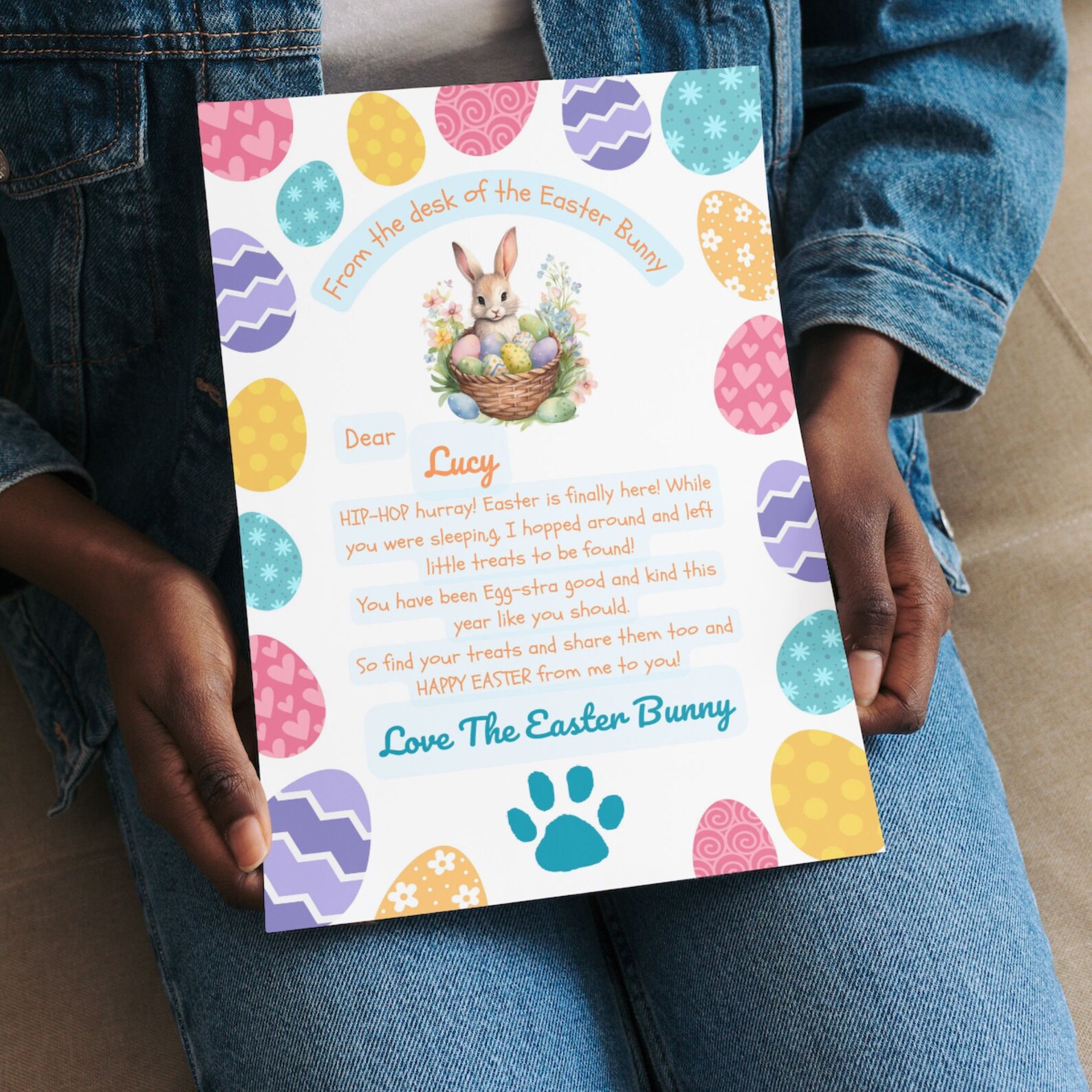 Editable Letter From the Easter Bunny Easter Bunny Letter Egg Hunt ...