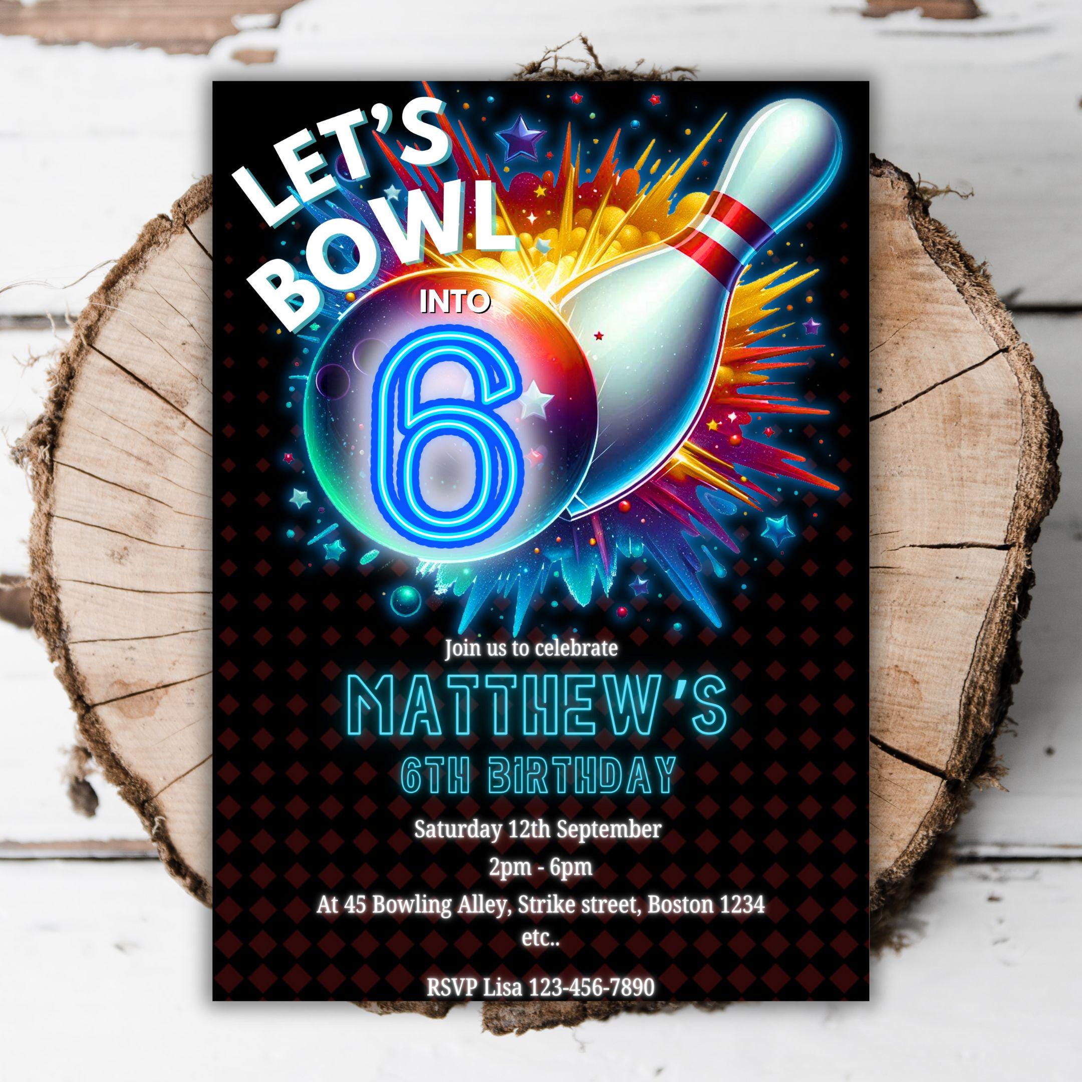 Adult Bowling Invitations