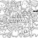 Printable Kids Christmas Colouring Page Christmas Placemat Instant ...