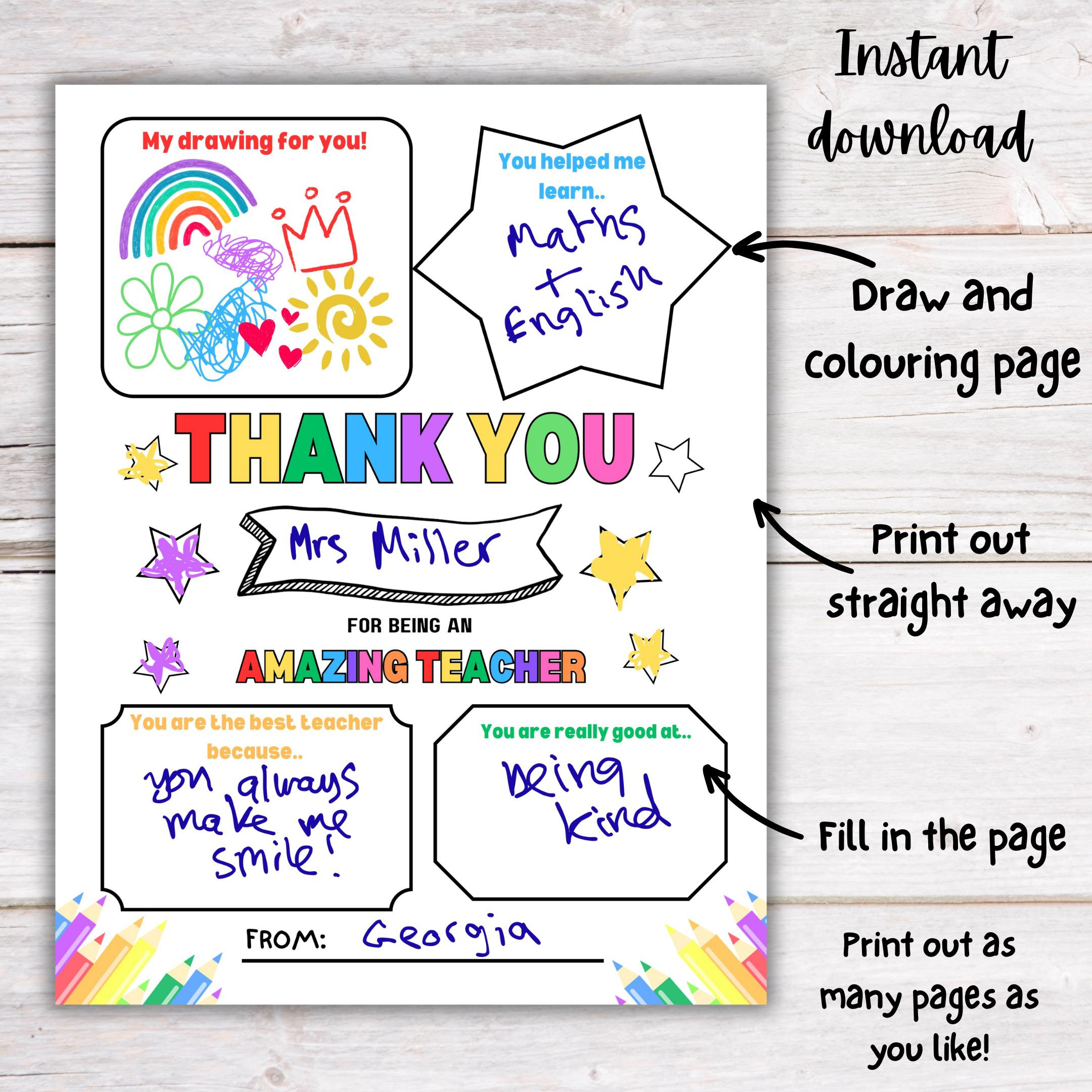 Printable Teacher Appreciation Activity Page Teacher Appreciation Week ...