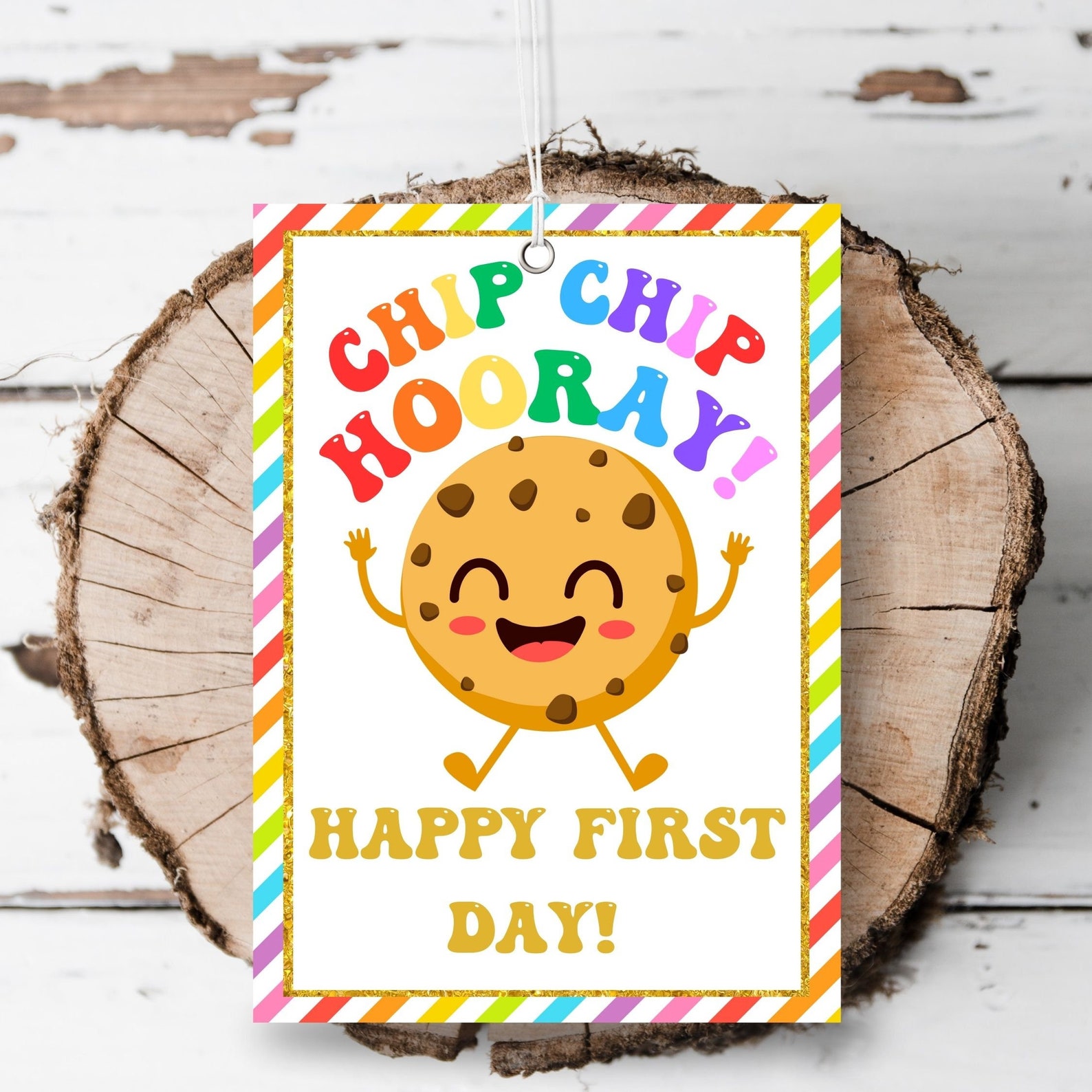 Printable Back to School Gift Tag Chip Chip Hooray Sweet Treat Tag NON ...