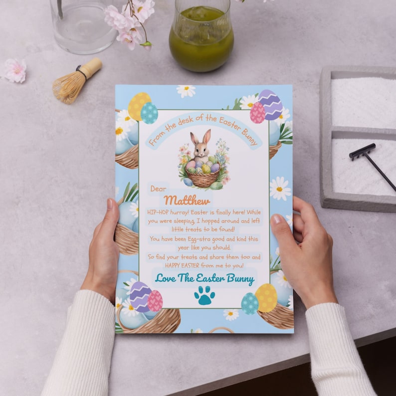 Editable Letter From the Easter Bunny Easter Bunny Letter Egg Hunt ...