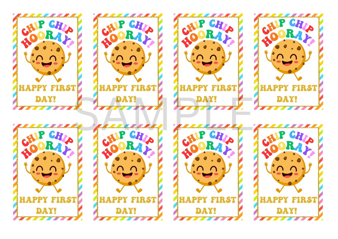 Printable Back to School Gift Tag Chip Chip Hooray Sweet Treat Tag NON ...