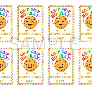 Printable Back to School Gift Tag Chip Chip Hooray Sweet Treat Tag NON ...