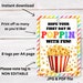Printable Back to School Popcorn Gift Tag NON EDITABLE Sweet Treat Tag ...