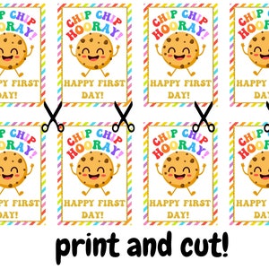 Printable Back to School Gift Tag Chip Chip Hooray Sweet Treat Tag NON ...