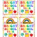 Printable Glow Stick Back to School NON EDITABLE Flashlight Gift Tag ...