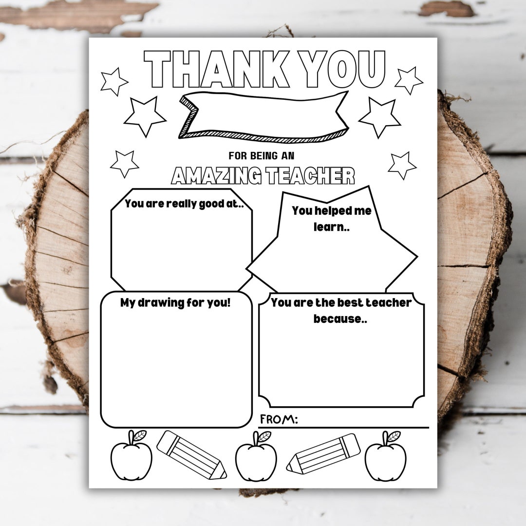 Printable Teacher Appreciation Activity Page Teacher Appreciation Week ...